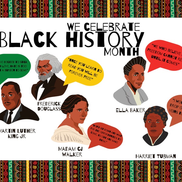 Black History Month Bulletin Board - Etsy