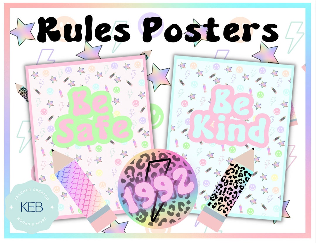 1992 Be Safe Be Kind Posters - Etsy