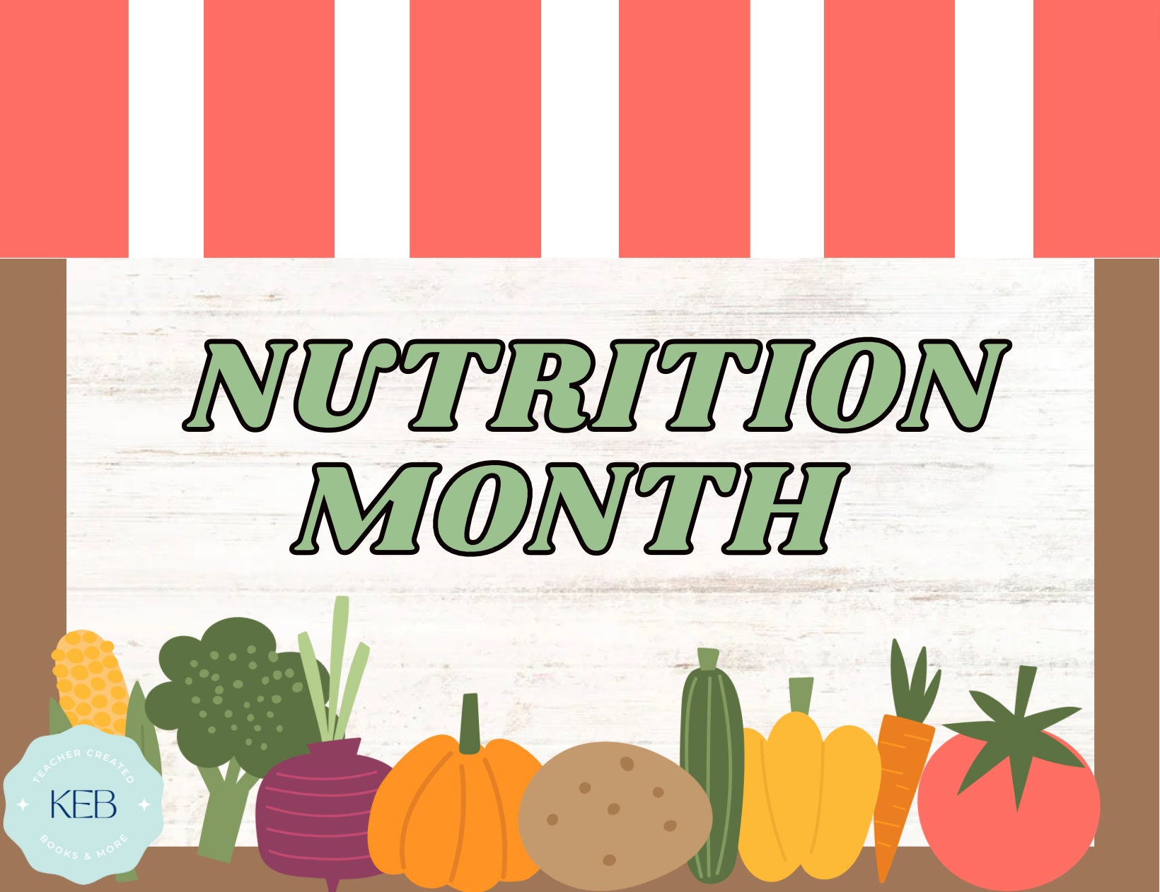 Nutrition Month March Bulletin Board Kit - Etsy
