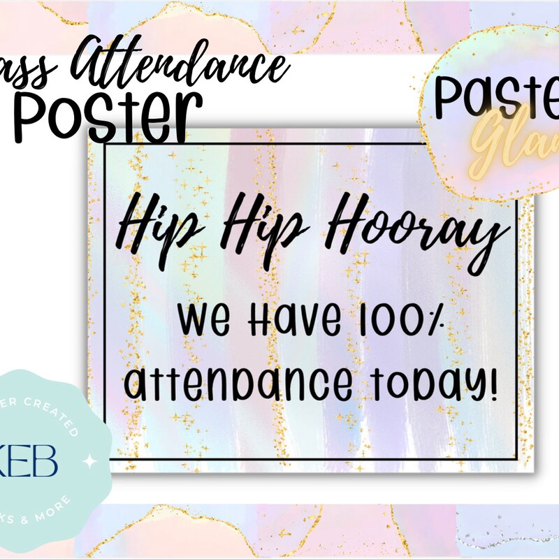 Attendance Posters - Etsy UK
