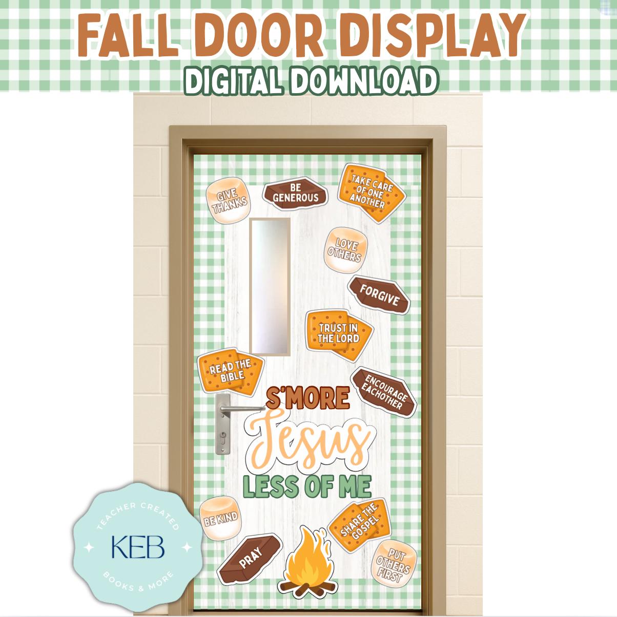Editable S’more Jesus Fall Bulletin Board Kit | Christian Classroom ...
