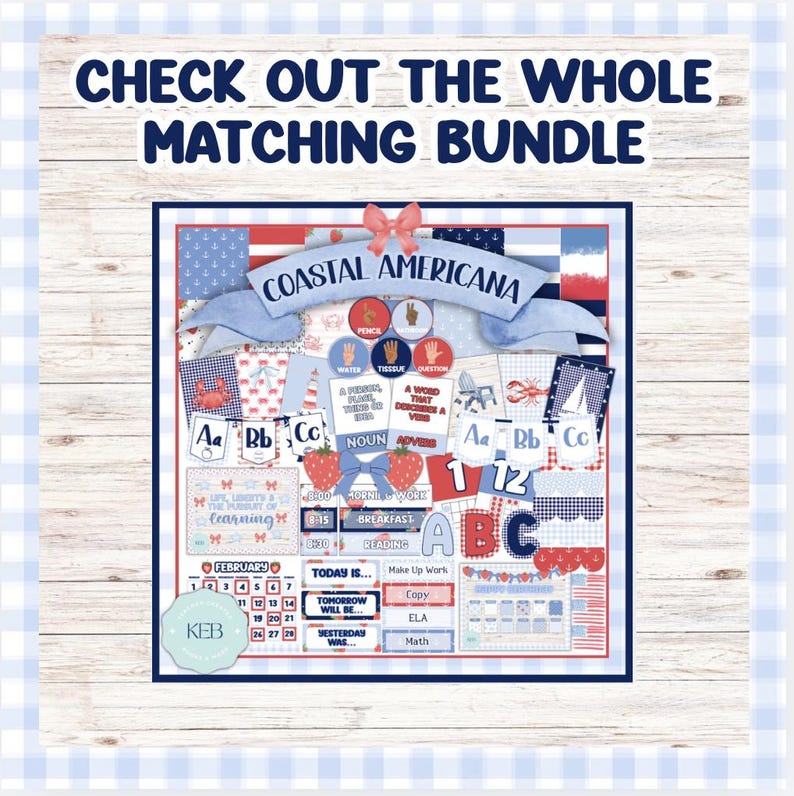 Coastal Americana Birthday Bulletin Board - Etsy