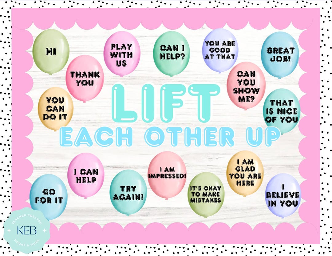 Lift Encouragement Bulletin Board Kit - Etsy