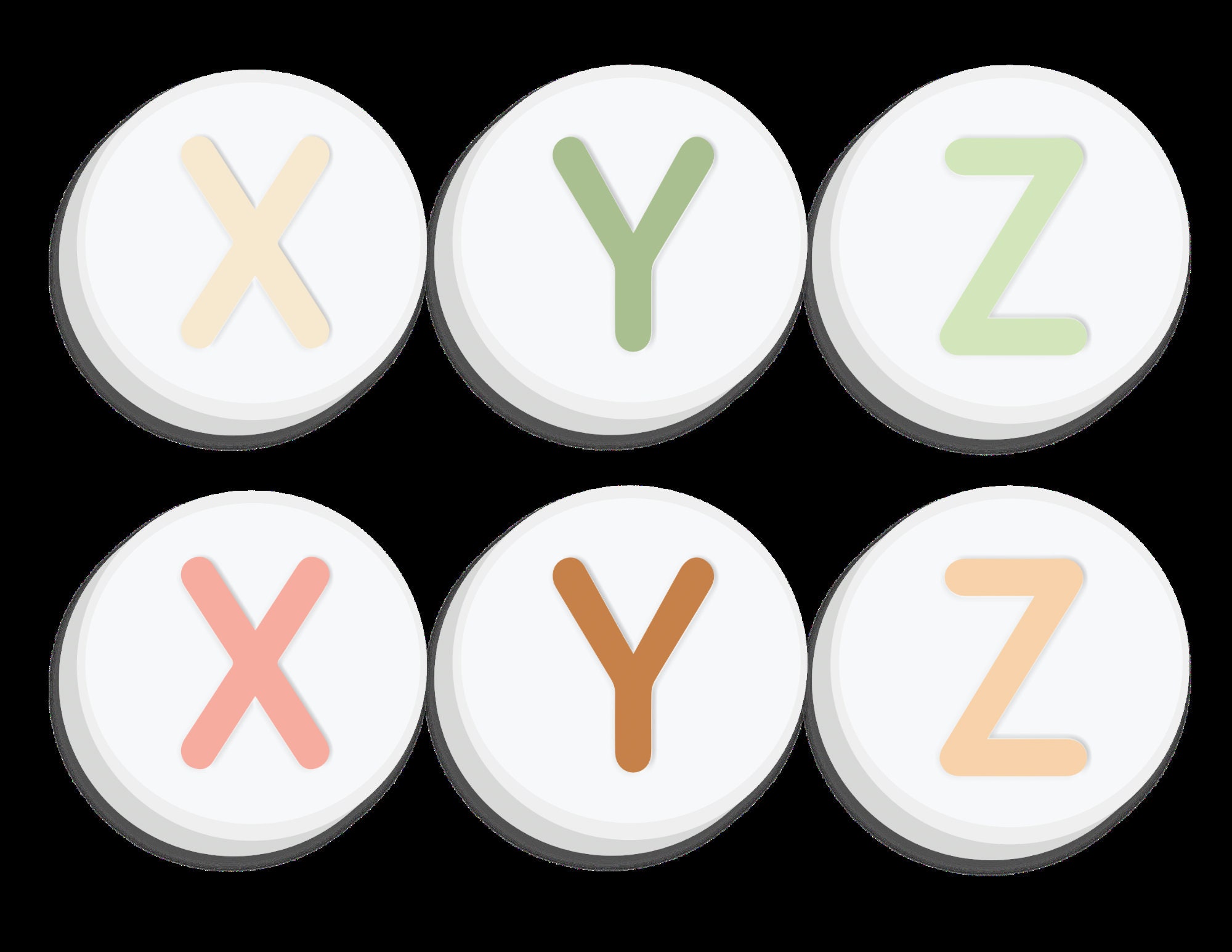 Printable Neutral Letter Beads for Friendship Bracelets - Etsy