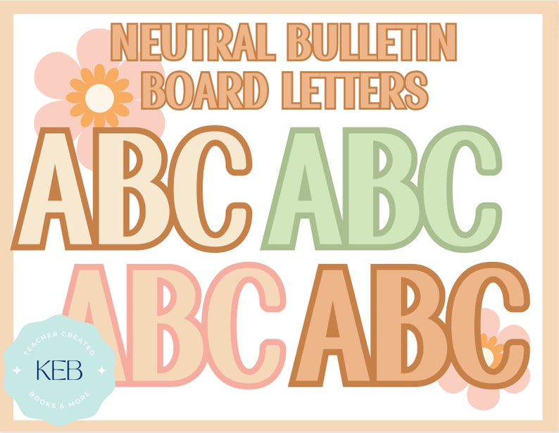 Neutral Plant Classroom Decor Kit - Etsy