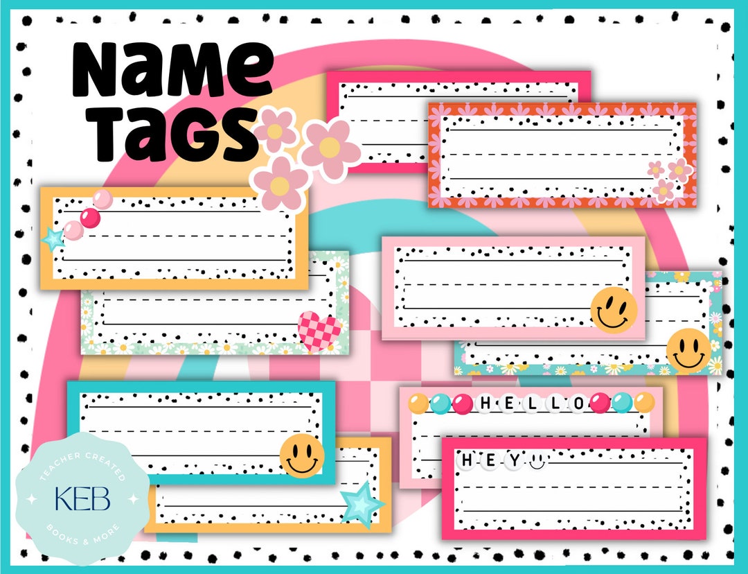 Student Name Tags or Blank Labels - Etsy