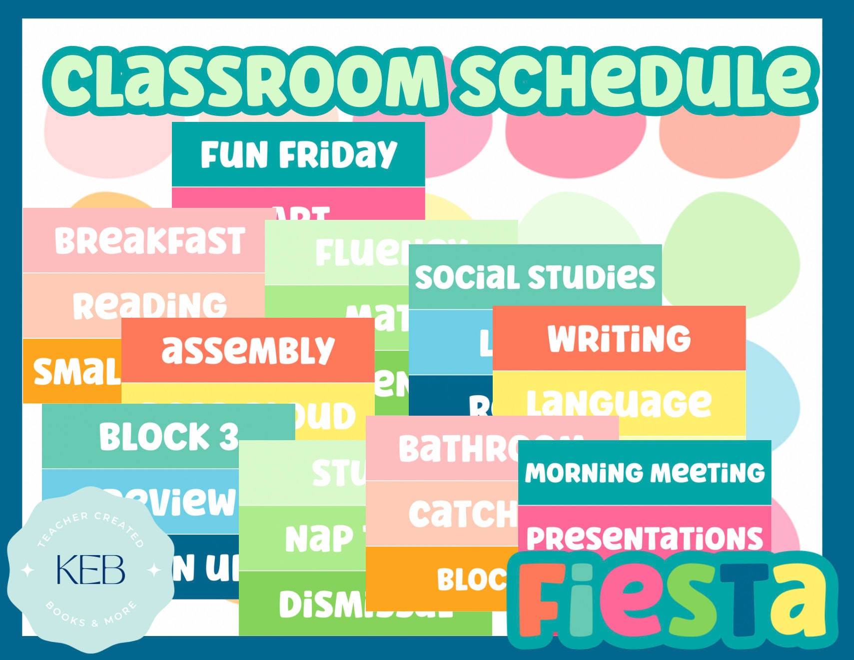 Fiesta Classroom Decor Kit - Etsy