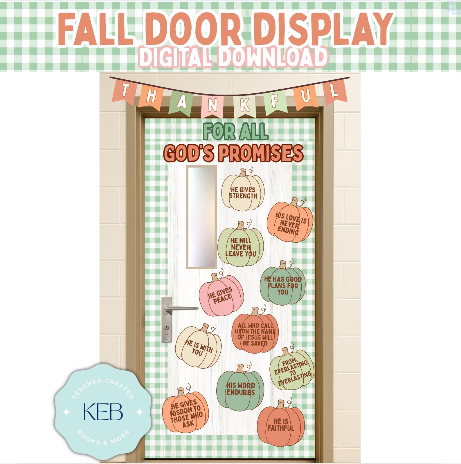 Christian Fall Bulletin Board | Biblical Promises | November ...