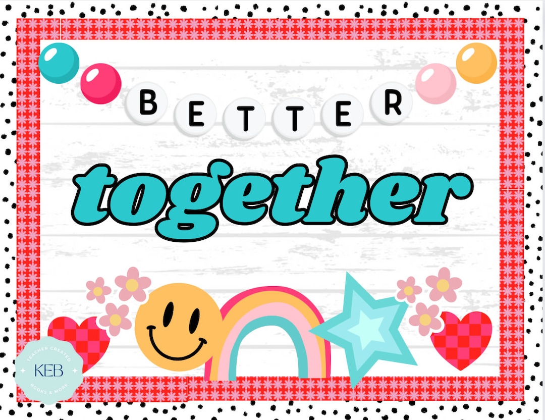 Better Together Classroom Bulletin Board Kit - Etsy