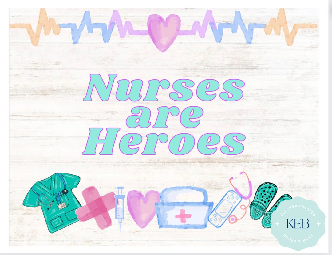 Nurses Are Heroes Bulletin Board Kit - Etsy