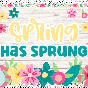 2 Easter Spring Classroom Bulletin Board Kits - Etsy