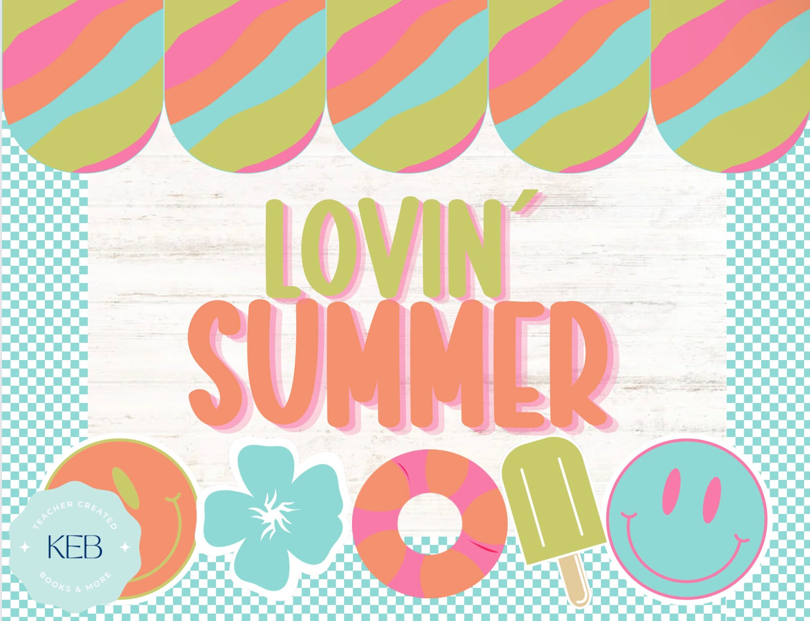 Retro Summer Classroom Decor Kit - Etsy