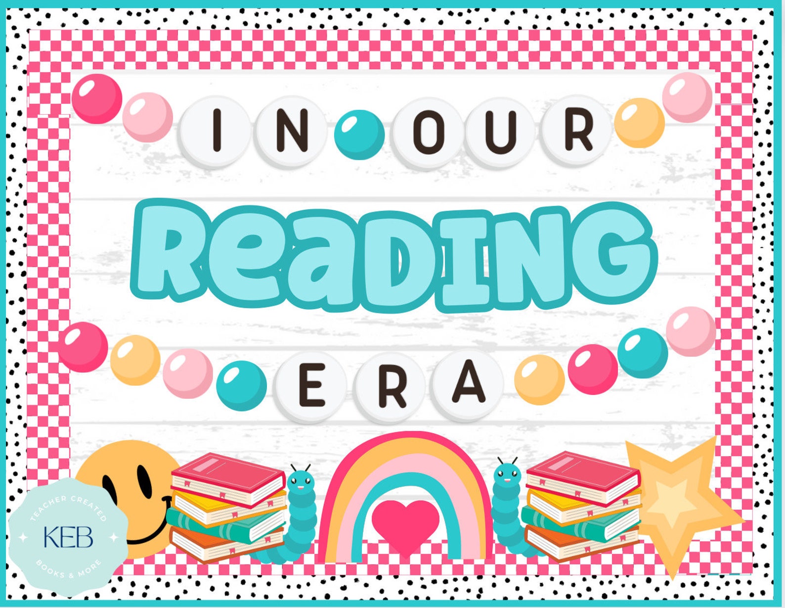 2 in Our Bookworm & Reading Era Classroom Bulletin Board Kit - Etsy