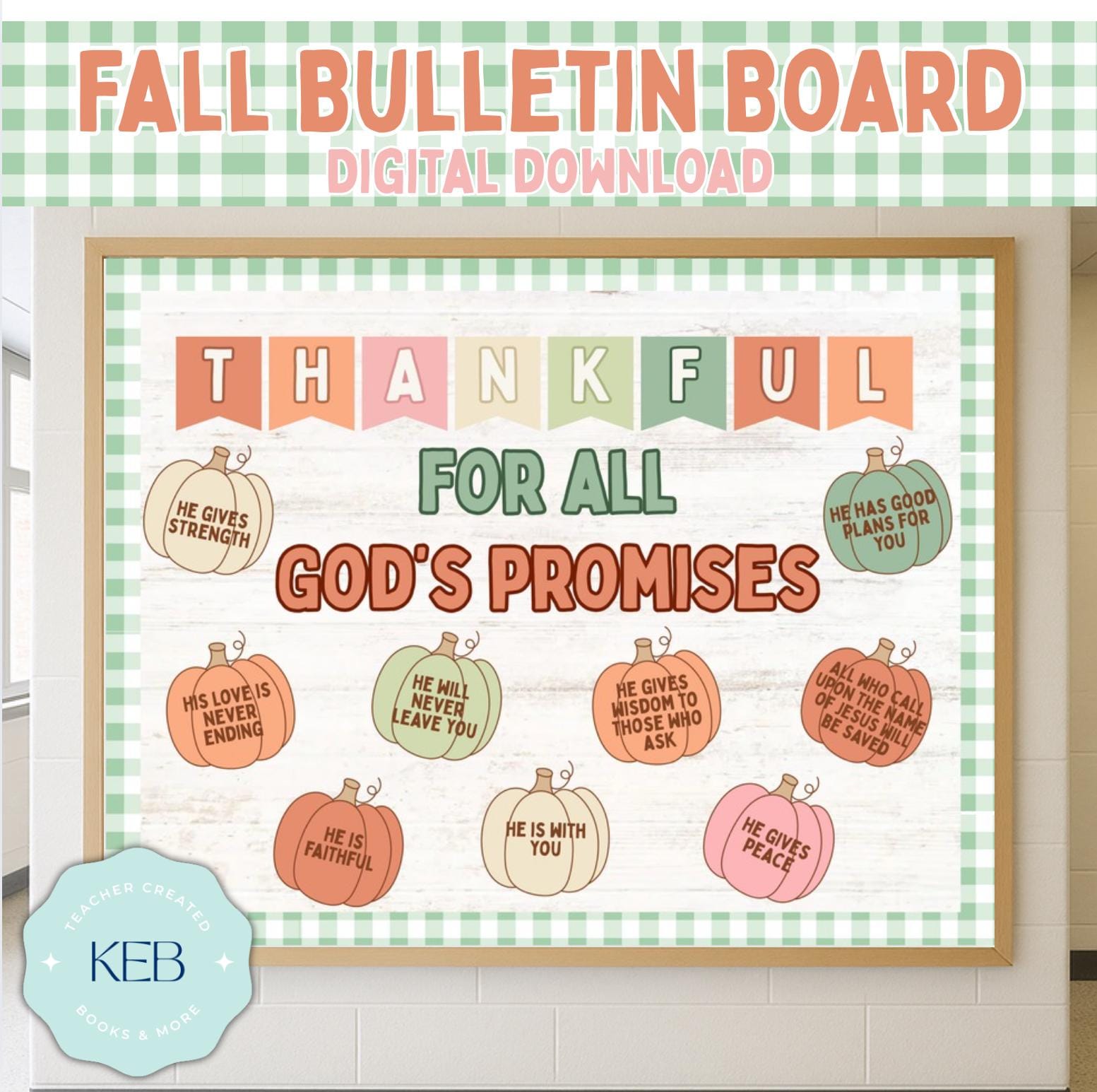 Christian Fall Bulletin Board | Biblical Promises | November ...