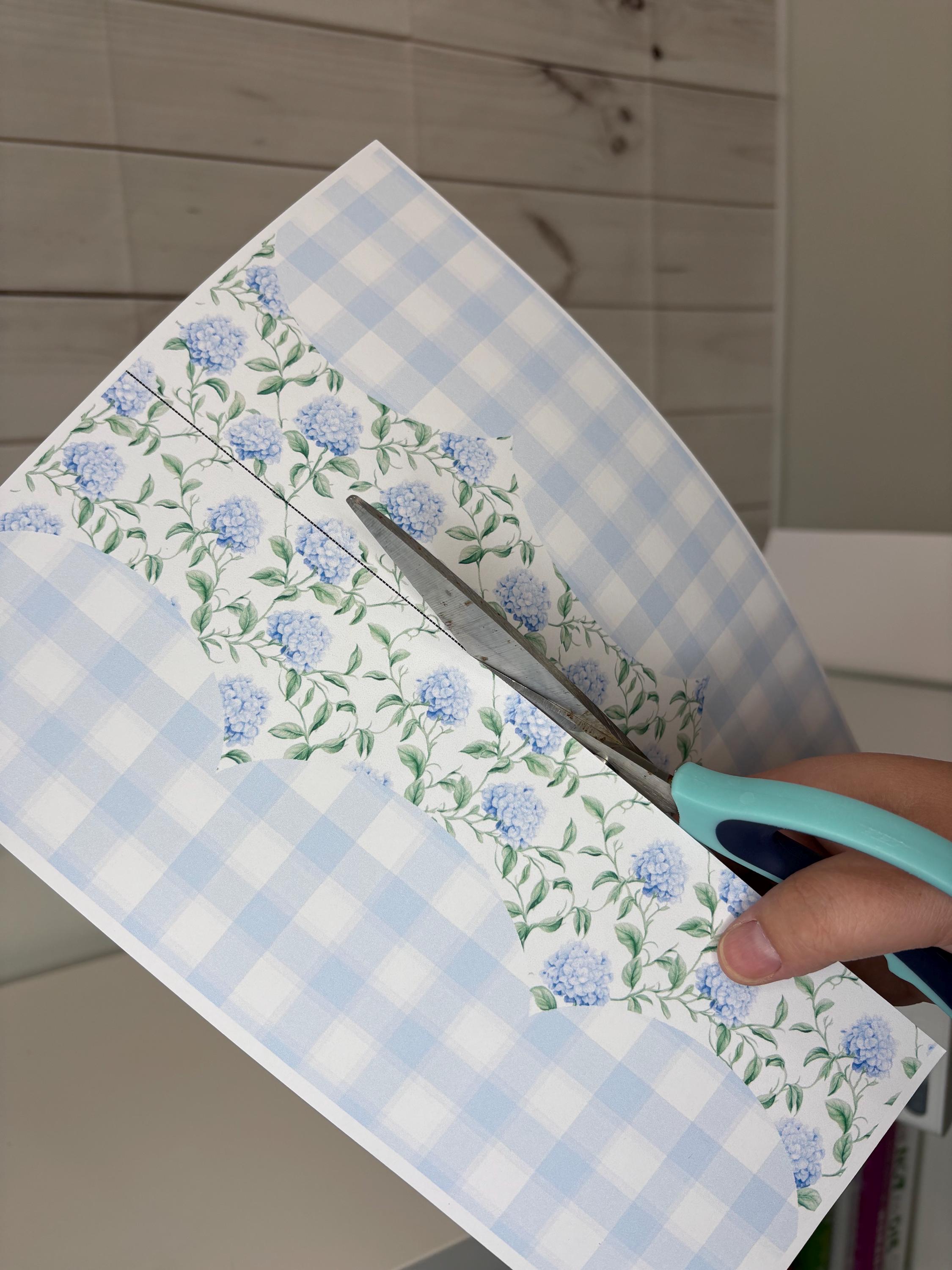 Preppy Blue Hydrangea Straight Bulletin Board Borders - Etsy