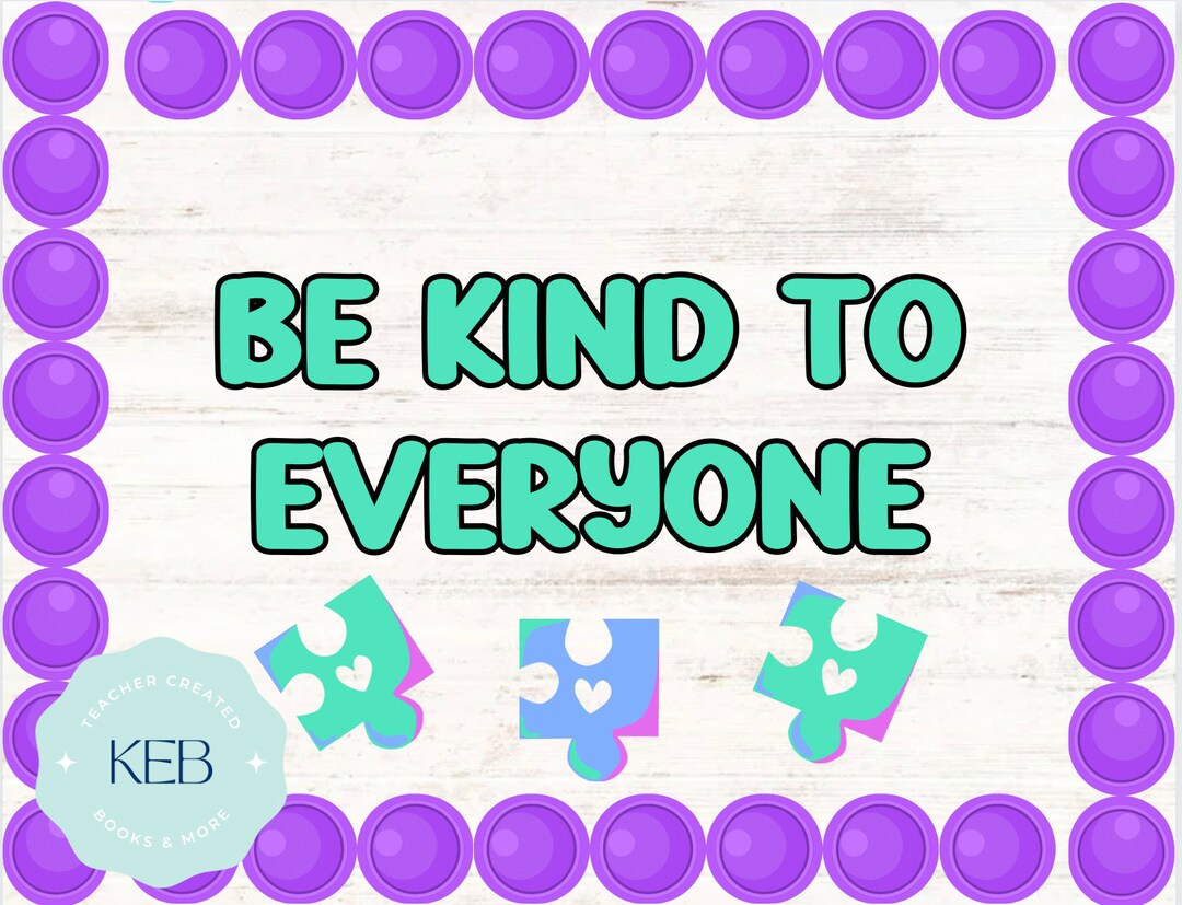 Autism Awareness Bulletin Board Kit - Etsy