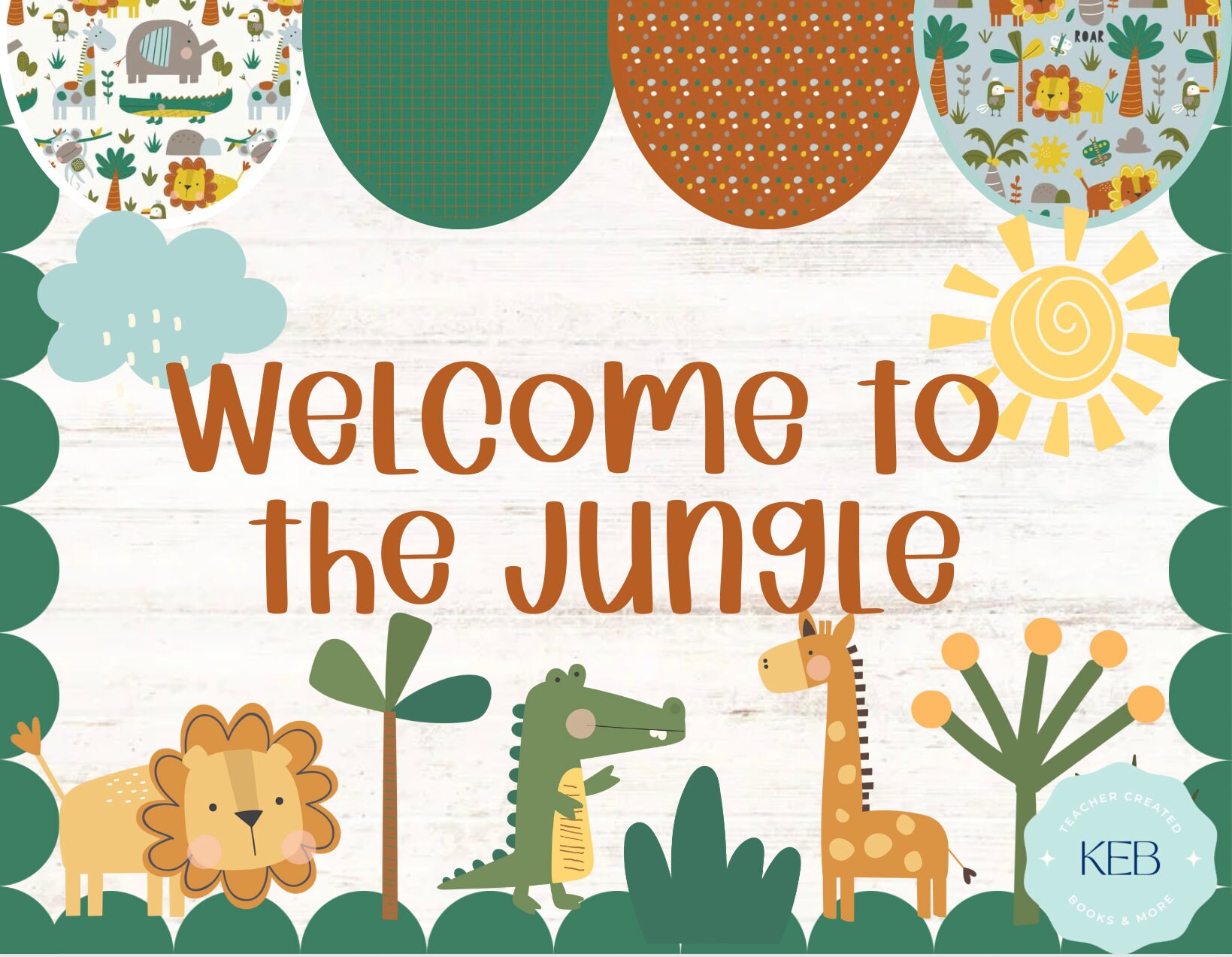 Welcome to the Jungle Bulletin Board Kit - Etsy