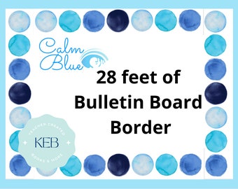 Blue Bulletin Board - Etsy