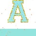 Rainbow Varsity Glitter Alphabet Posters for the Classroom - Etsy