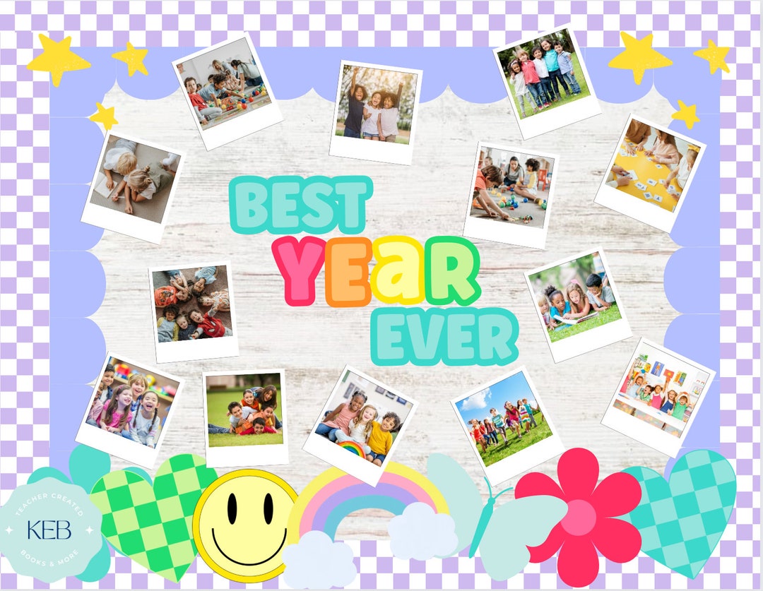 Best Year Ever Photo Bulletin Board Kit - Etsy