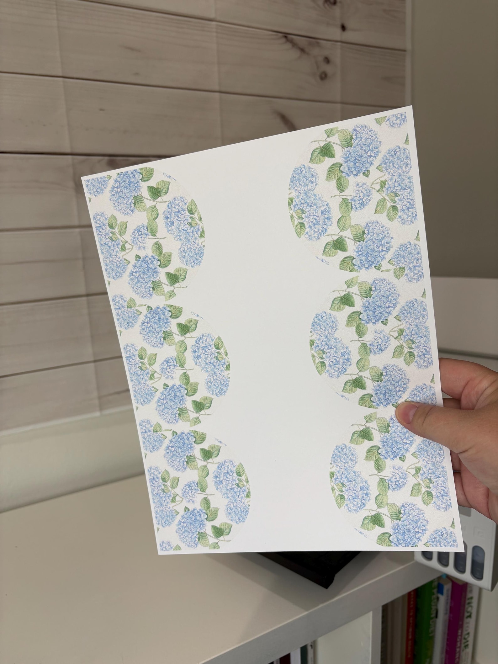 Preppy Blue Hydrangea Bulletin Board Borders - Etsy