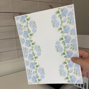 Preppy Blue Hydrangea Bulletin Board Borders - Etsy