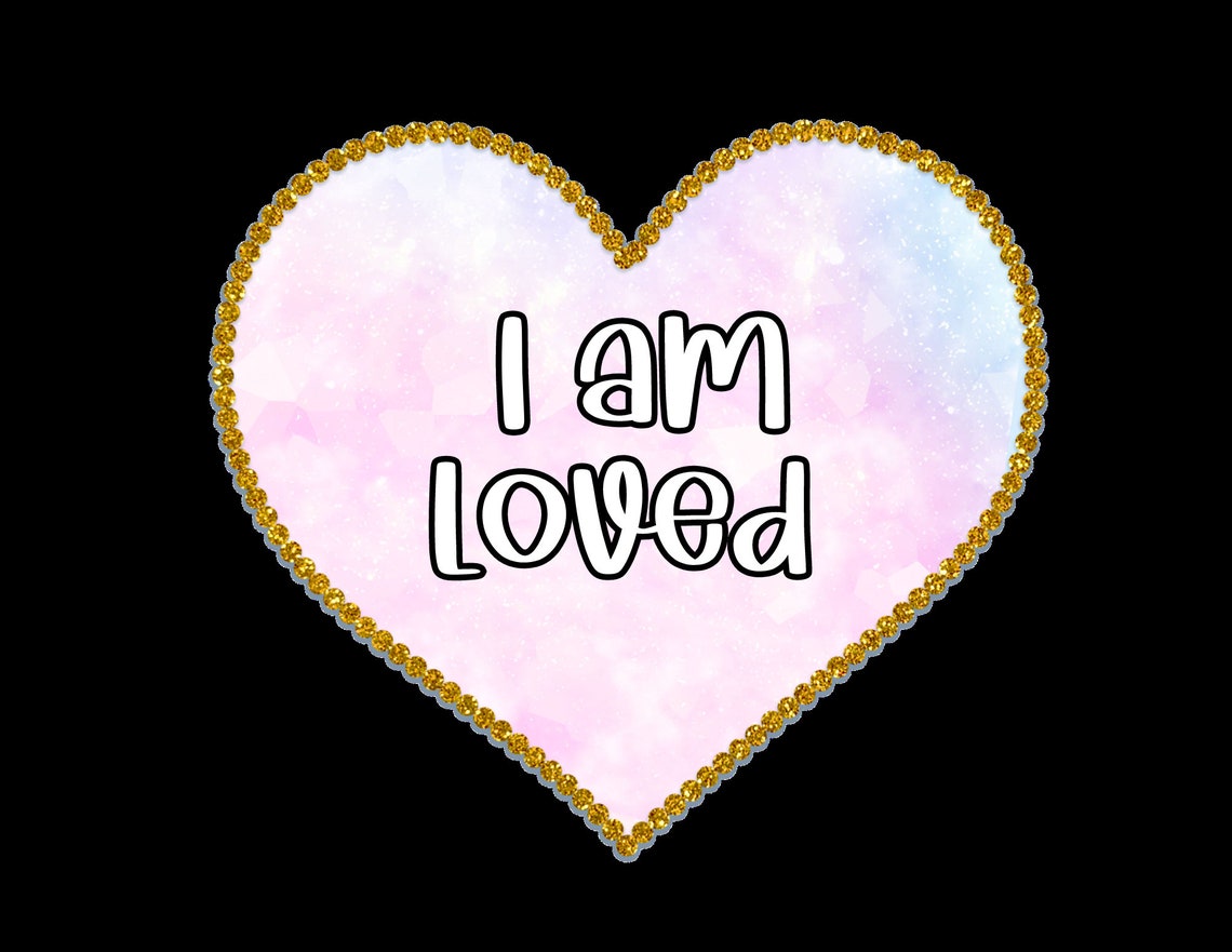 Pastel Glam Biblical Affirmation Heart Mirror or Bulletin Board Kit - Etsy