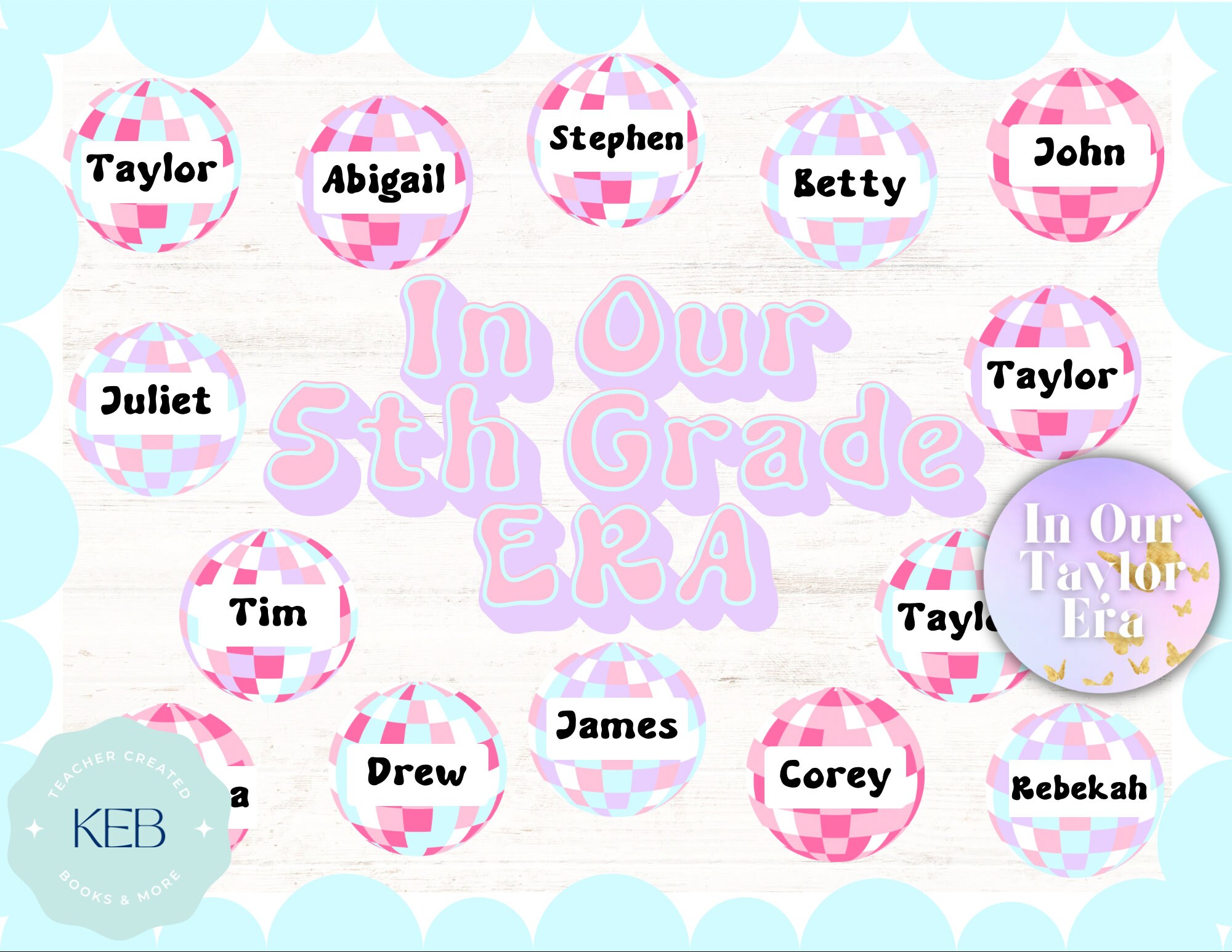 In Our Taylor Era Bulletin Board Kit 1st-7th Grade EDITABLE - Etsy