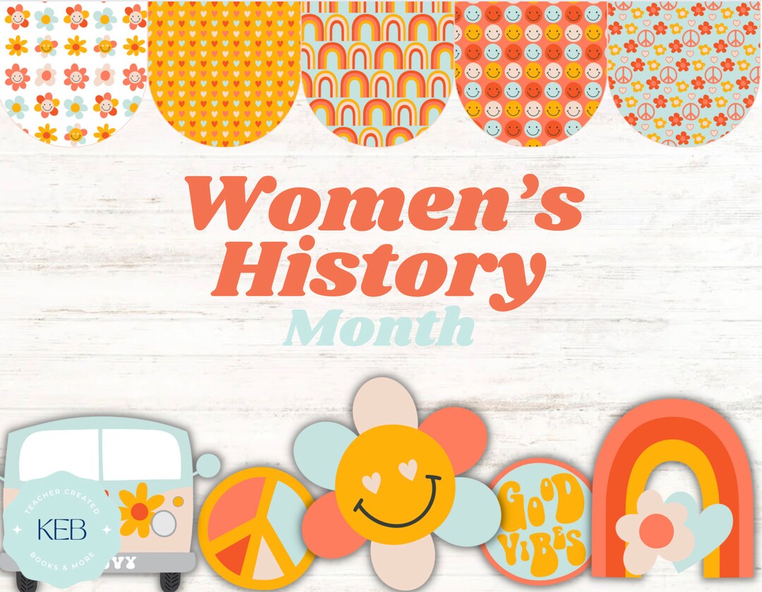 Women’s History Month Bulletin Board for March - Etsy