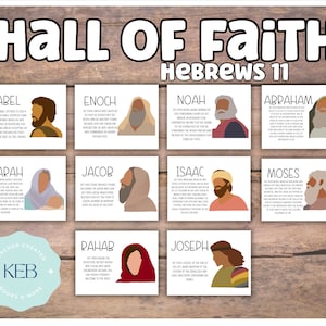 Hebrews 11 Hall of Faith Bulletin Board Kit - Etsy