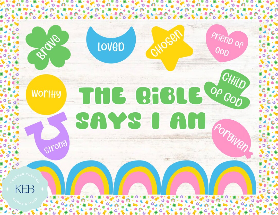 The Bible Says Spring Affirmation Bulletin Board - Etsy