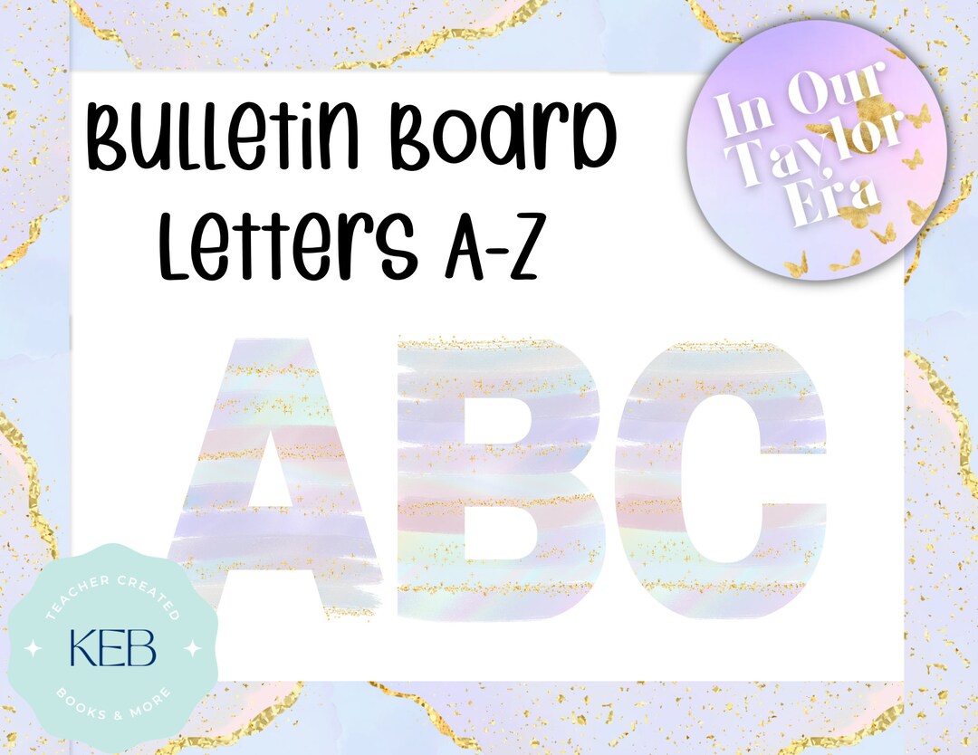 Era Bulletin Board Letters A-Z - Etsy