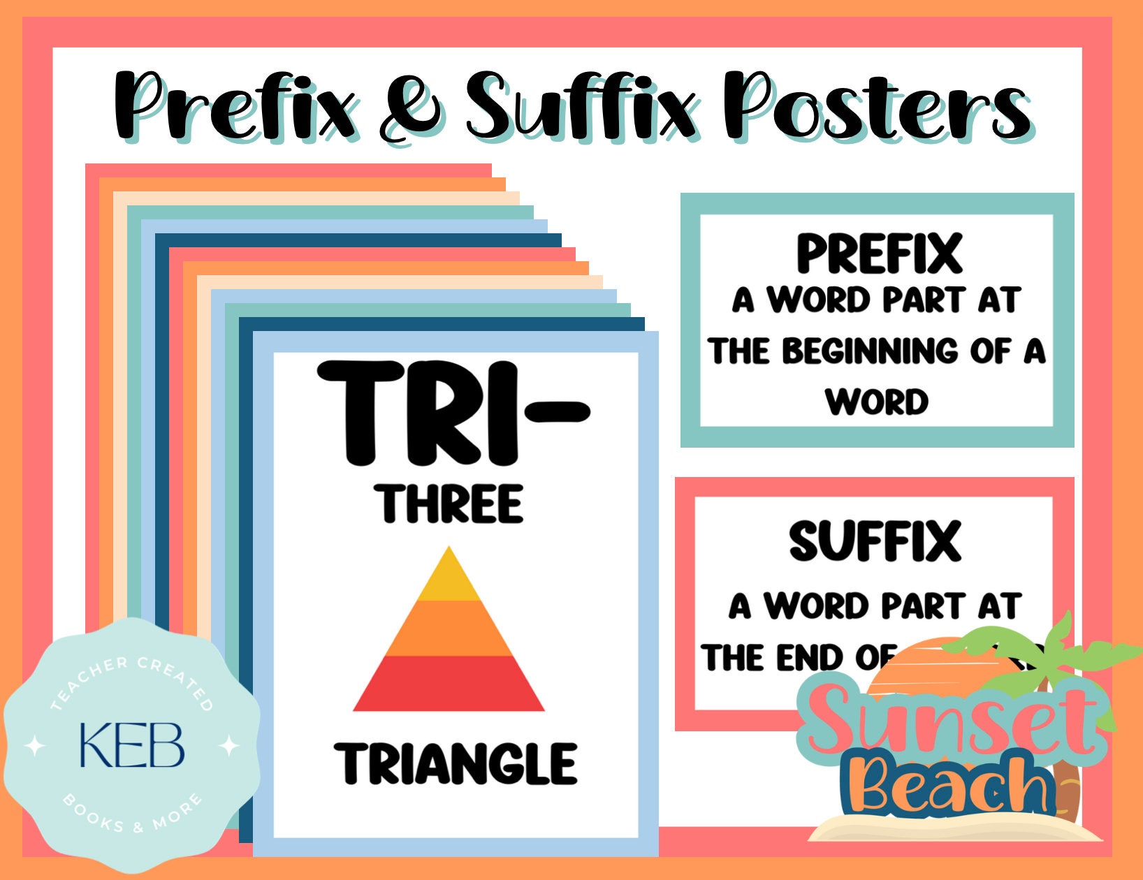 Sunset Beach Whole Classroom Decor Kit - Etsy