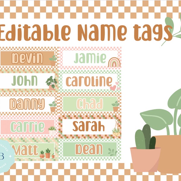 Plant Name Tags - Etsy