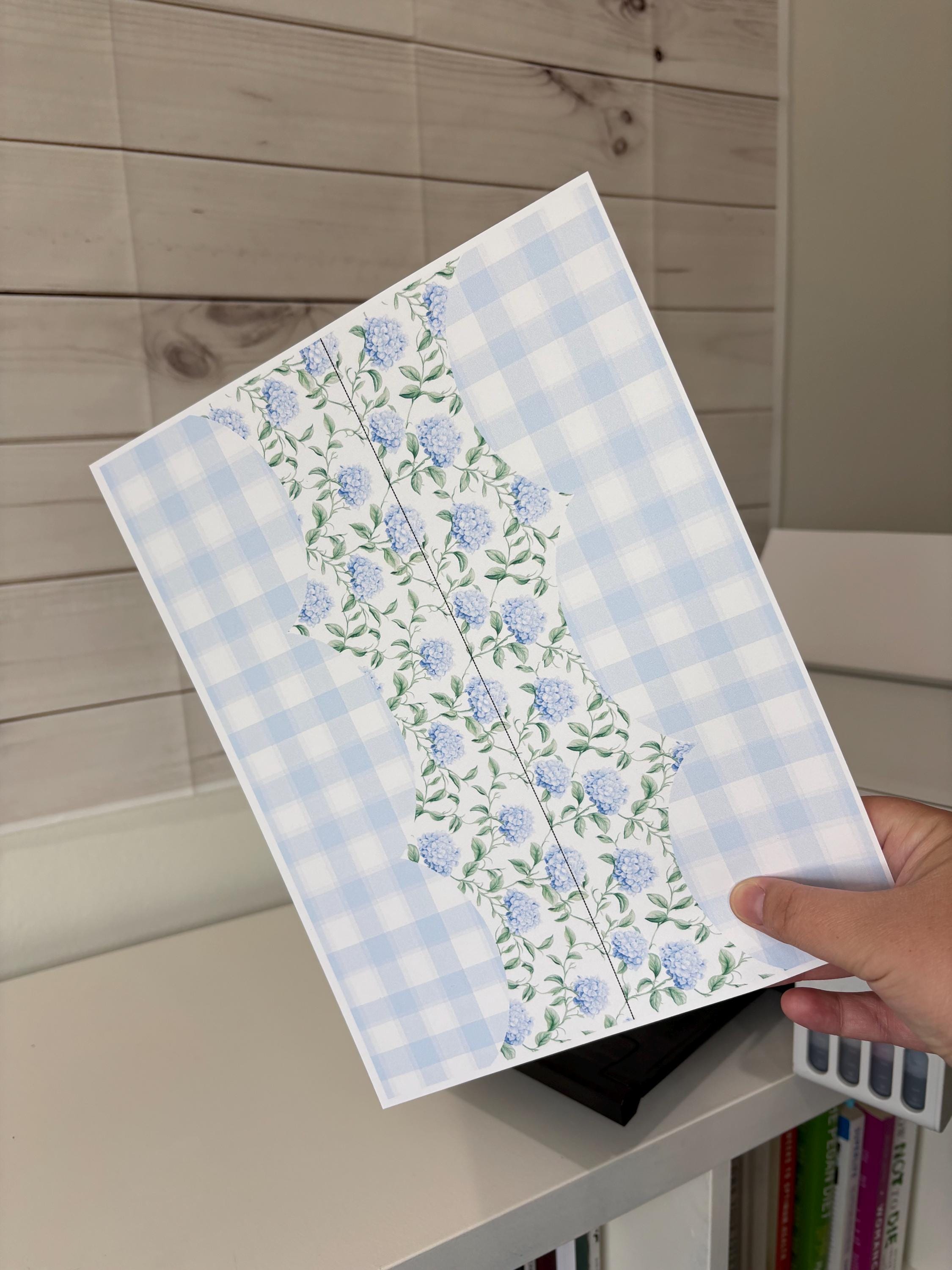 Preppy Blue Hydrangea Straight Bulletin Board Borders - Etsy