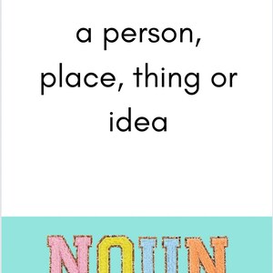 Bright Glitter Grammar Wall Kit for the Classroom - Etsy