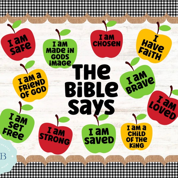 Biblical Affirmation He is Risen Easter Bulletin Board Kit - Etsy