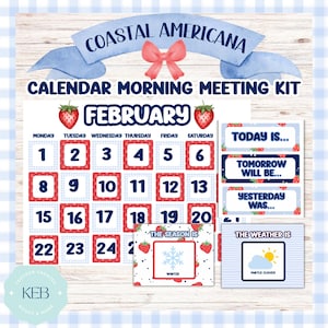 Coastal Americana Classroom Decor Kit | Digital Download | Calm ...