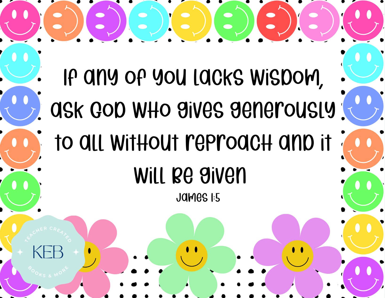 God Gives Wisdom Bulletin Board Kit - Etsy