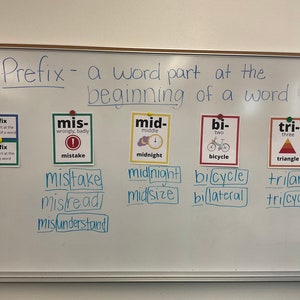24 Rainbow Prefix & Suffix Posters for the Classroom - Etsy