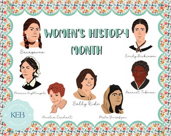 Womens History Month Bulletin Board for March - Etsy