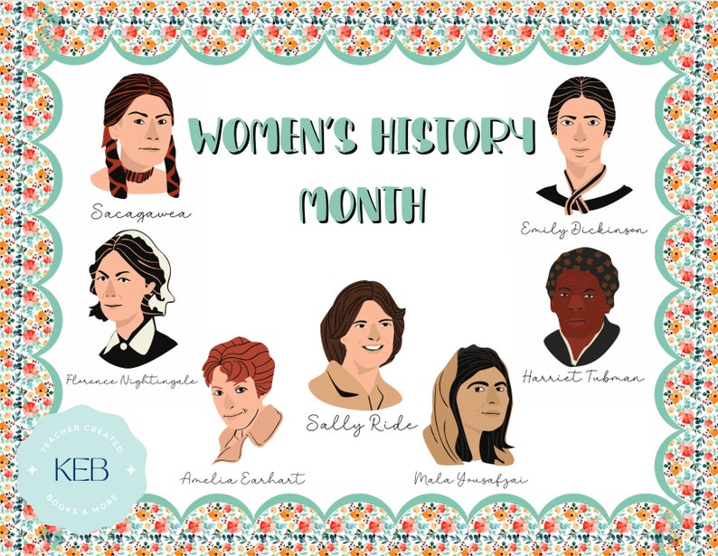 Women’s History Month Bulletin Board for March - Etsy