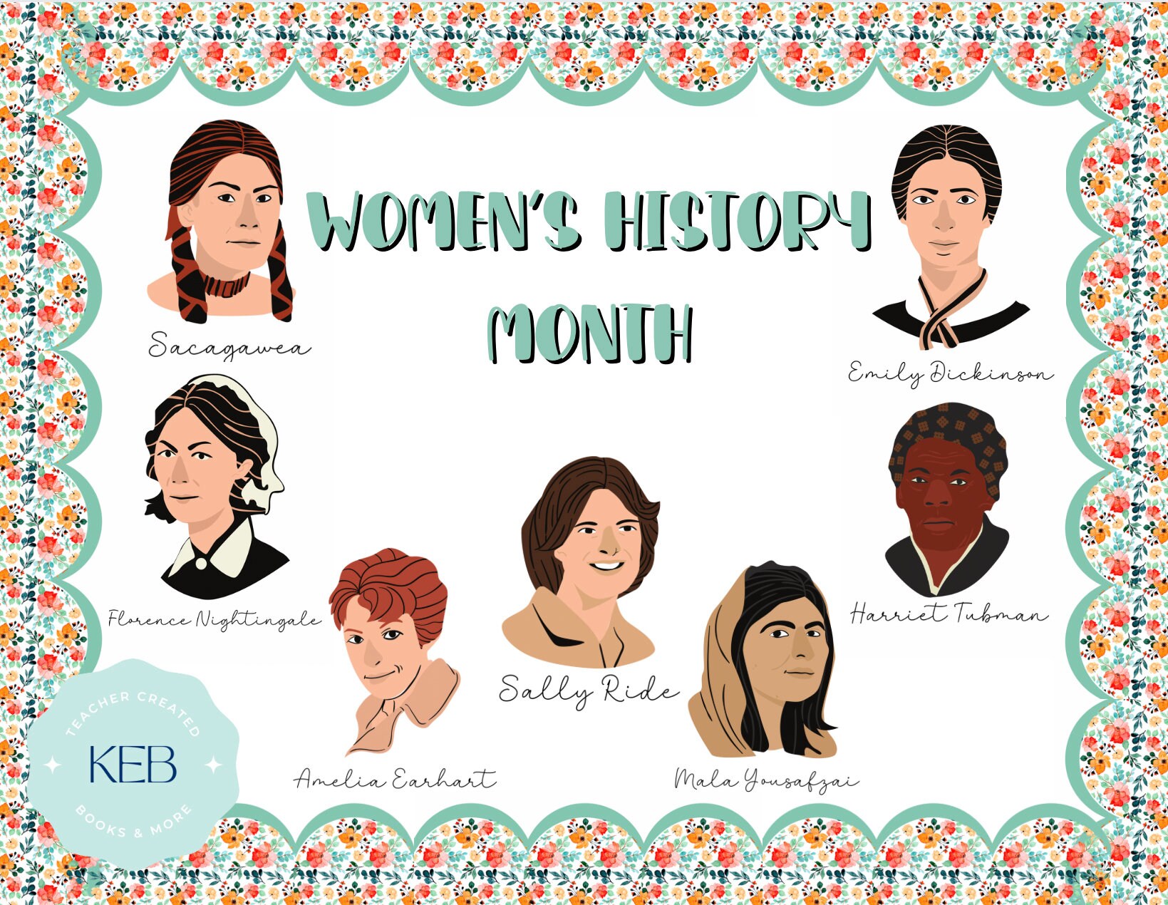 Womens History Month Bulletin Board for March - Etsy