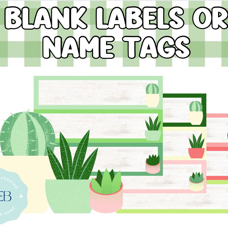 Summer Cubby Tags - Etsy