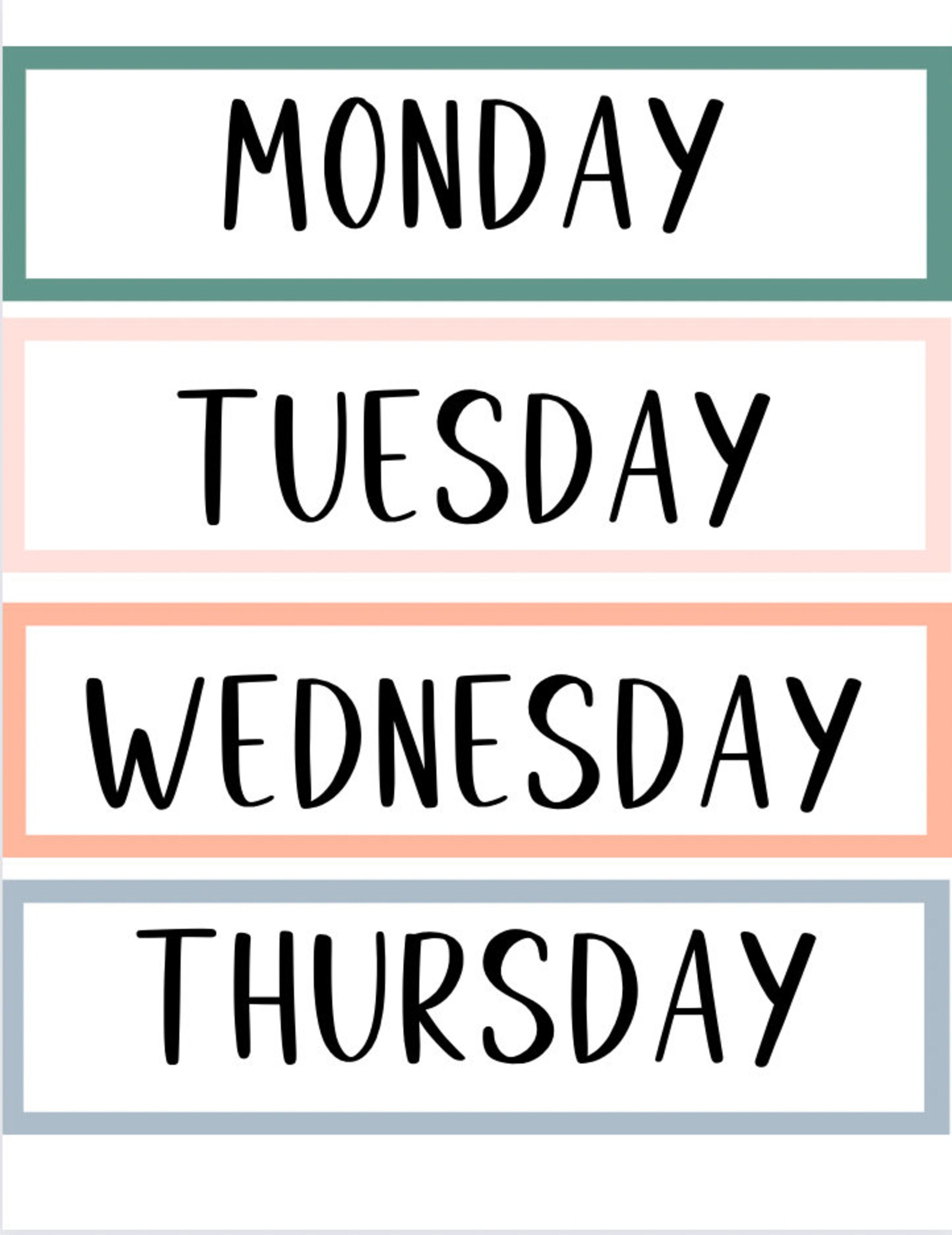 32 Classroom Labels for Schedules, Organization and Calendar Flip Chart ...