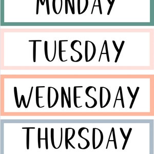 32 Classroom Labels for Schedules, Organization and Calendar Flip Chart ...