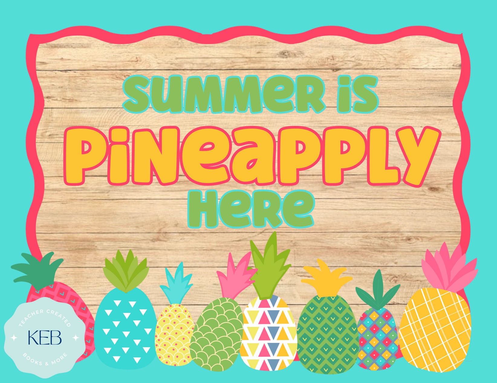 Hello Summer Fruit Popsicle Bulletin Board Kit - Etsy