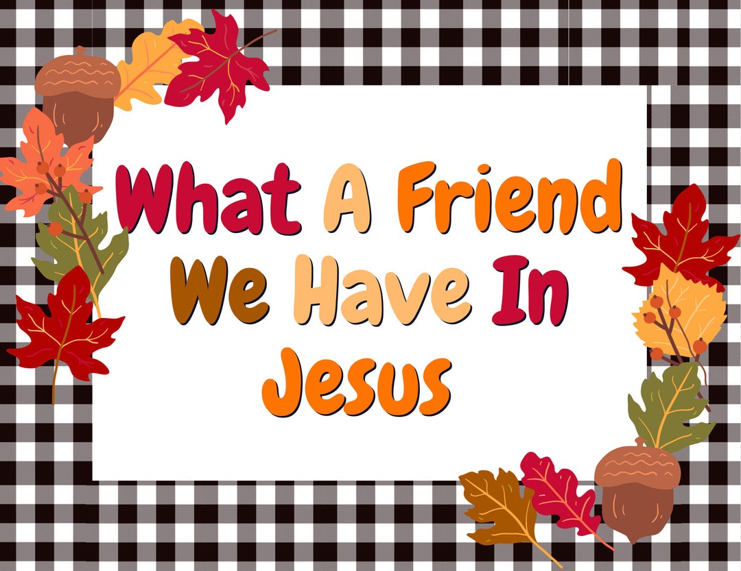 Friend in Jesus Bulletin Board Decor for Sunday School or Christian ...