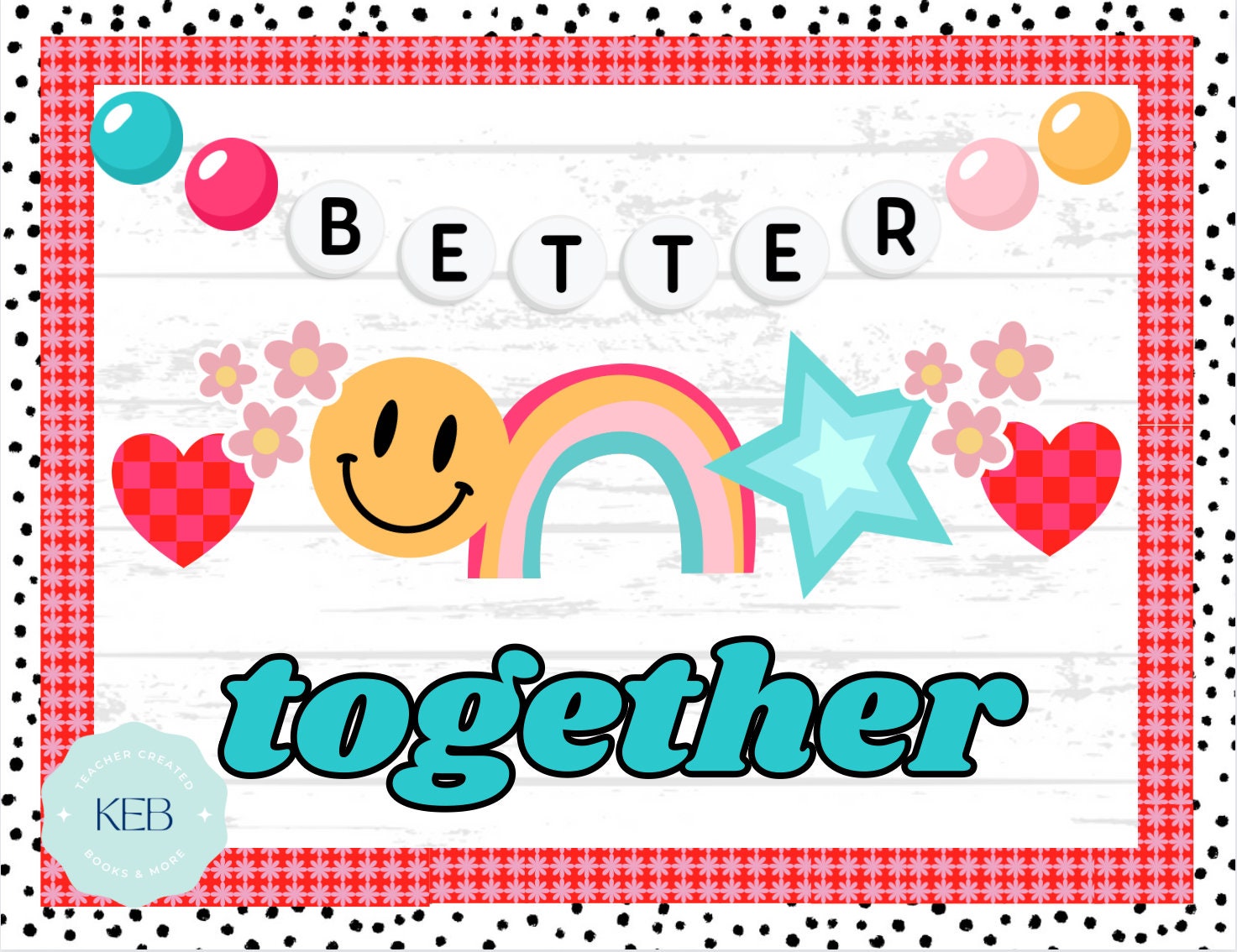 Better Together Classroom Bulletin Board Kit - Etsy