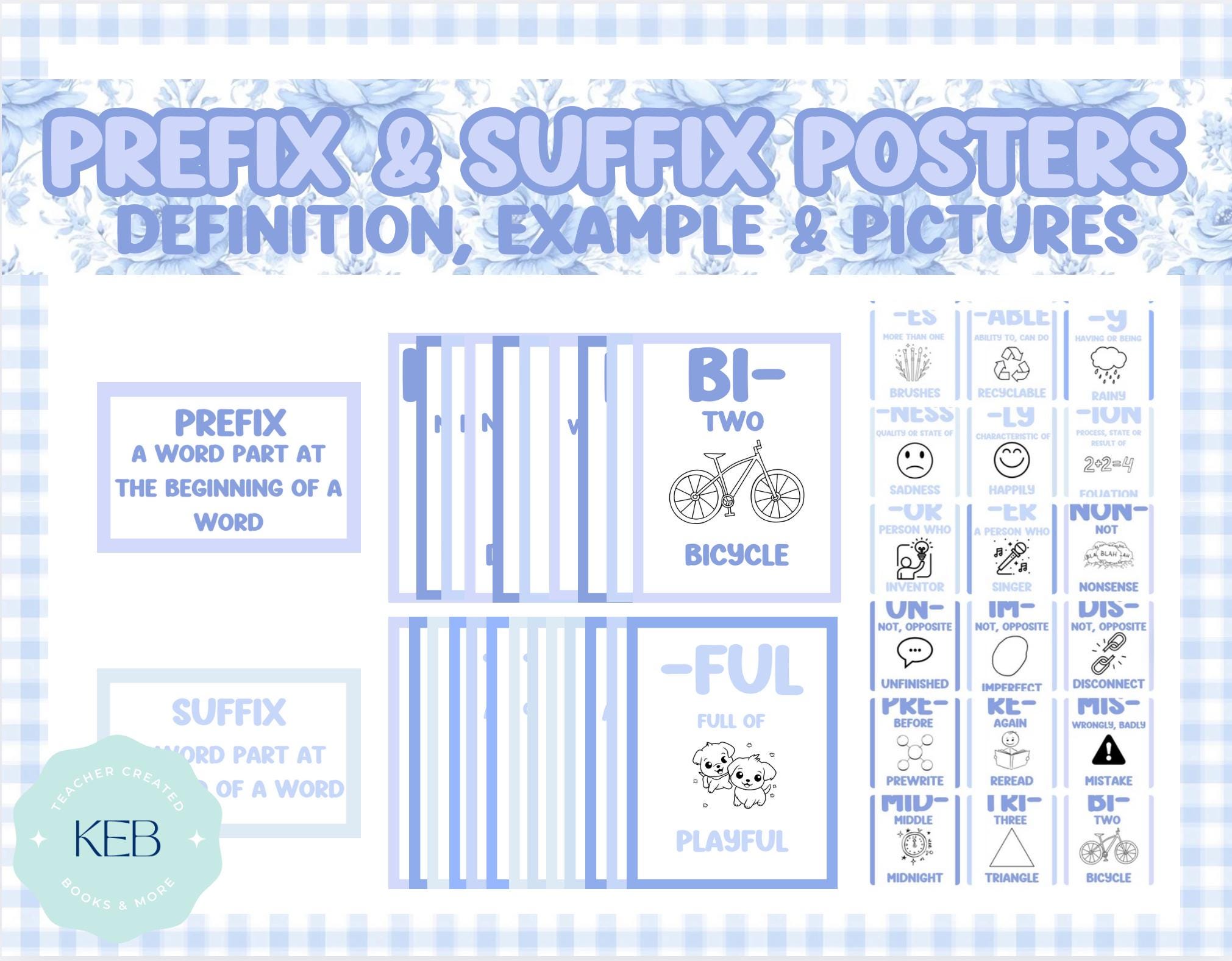 Preppy Blue Hydrangea Classroom Decor Bundle | Printable Teacher Decor ...